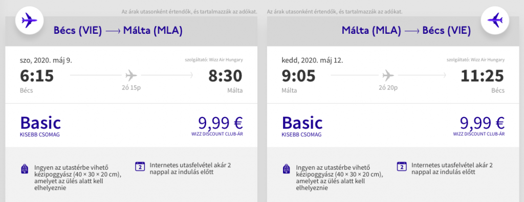 Retúr repjegy Máltára 6.700 Ft-ért! Ráadásul szállás is olcsón ...
